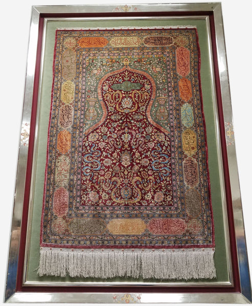 2' 8 x 3' 10 Silk Turkish Hereke Hand Knotted Rug – Rugshook